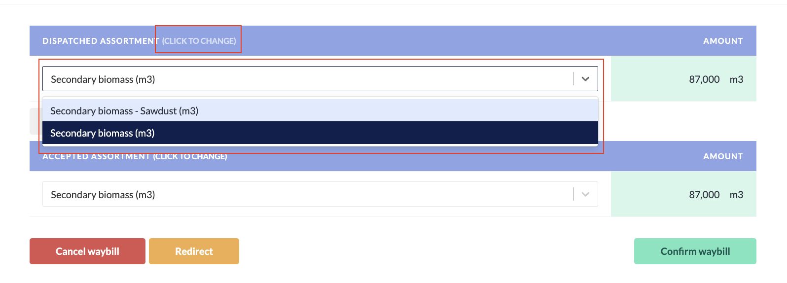 Editing waybills – Waybiller
